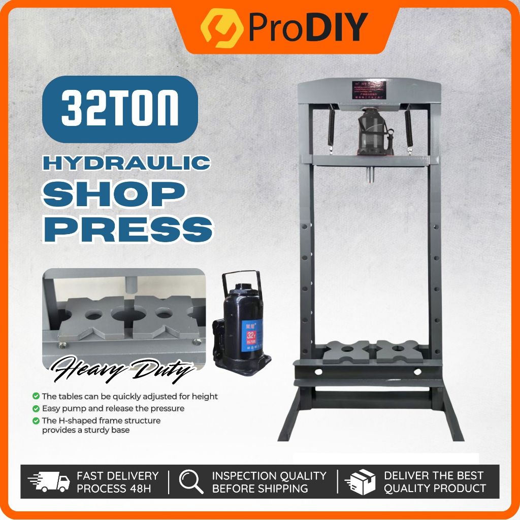 32 TON Hydraulic Press Shop 32 TON Bottle Jack Manual Pump Press ...
