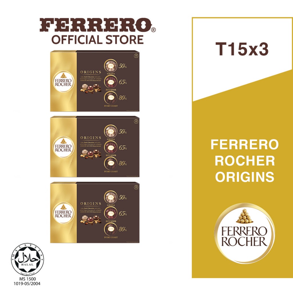 Bundle of 3 - Ferrero Rocher Origins (T15) | Shopee Malaysia