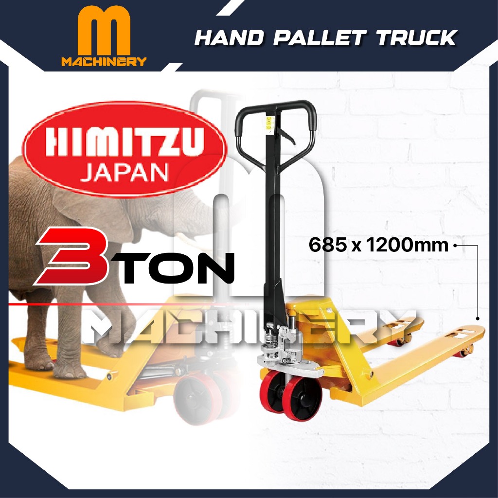 M.Machinery HIMITZU (Japan) Hand Pallet Truck 3 Ton ( 685mm x 1200mm ...