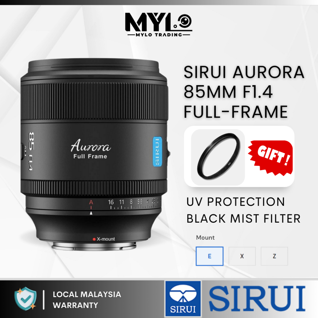 SIRUI AURORA Series 85mm F1.4 Full-frame Autofocus Lens | Shopee Malaysia
