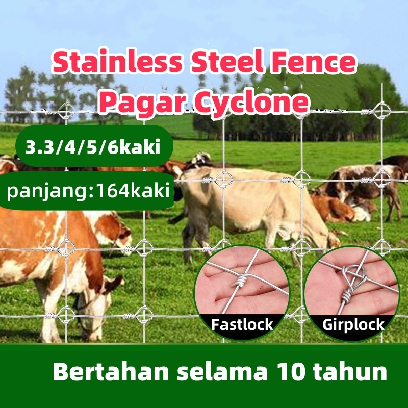 Pagar Cyclone 3/4/5/6kaki*164kaki/Pagar Rumah/Pagar Lembu/Papan Pagar ...
