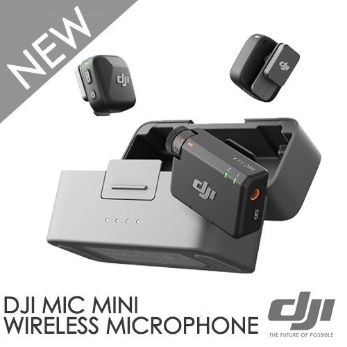 DJI Mic Mini 2-Person Compact Wireless Microphone System for Camera & Smartphone (2.4 GHz ...