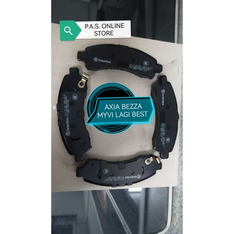 BREMBO PRIME BRAKE PADS PERODUA AXIA BEZZA MYVI LAGI BEST (FRONT ...