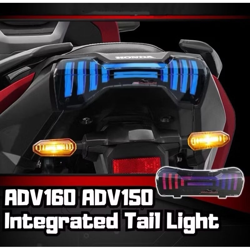 HONDA ADV 160 150 LED TAIL LAMP RAINBOW COLOR CHANGING LAMPU BELAKANG ...