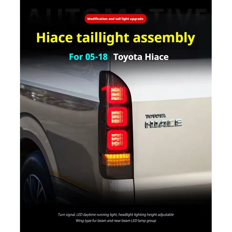 Toyota hiace V8 rear led tail lamp light 2009 2010 2011 2012 2013 2014 ...