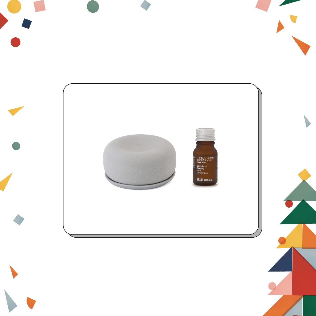 [Christmas Edition] MUJI Aroma Stone GREY + Essential Oil Sleeping ...