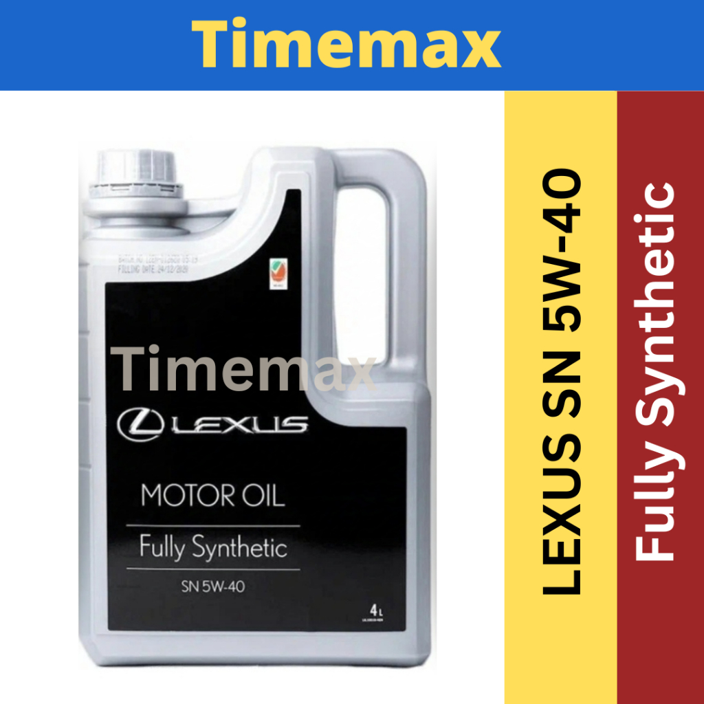 Lexus 5W-40 API SN Fully Synthetic Engine Oil 4L | Shopee Malaysia