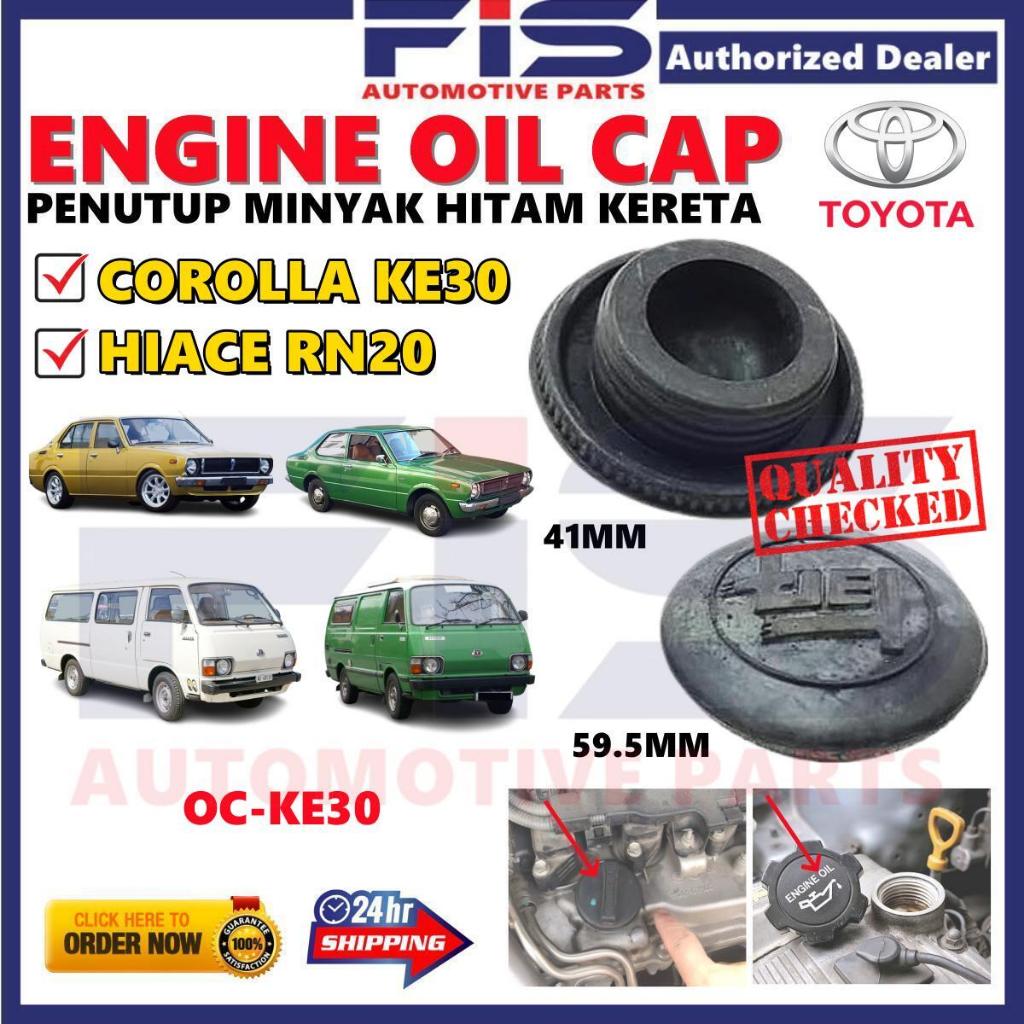FIS Engine Oil Cap Toyota Corolla KE30 Hiace RN20 Penutup Minyak Hitam ...