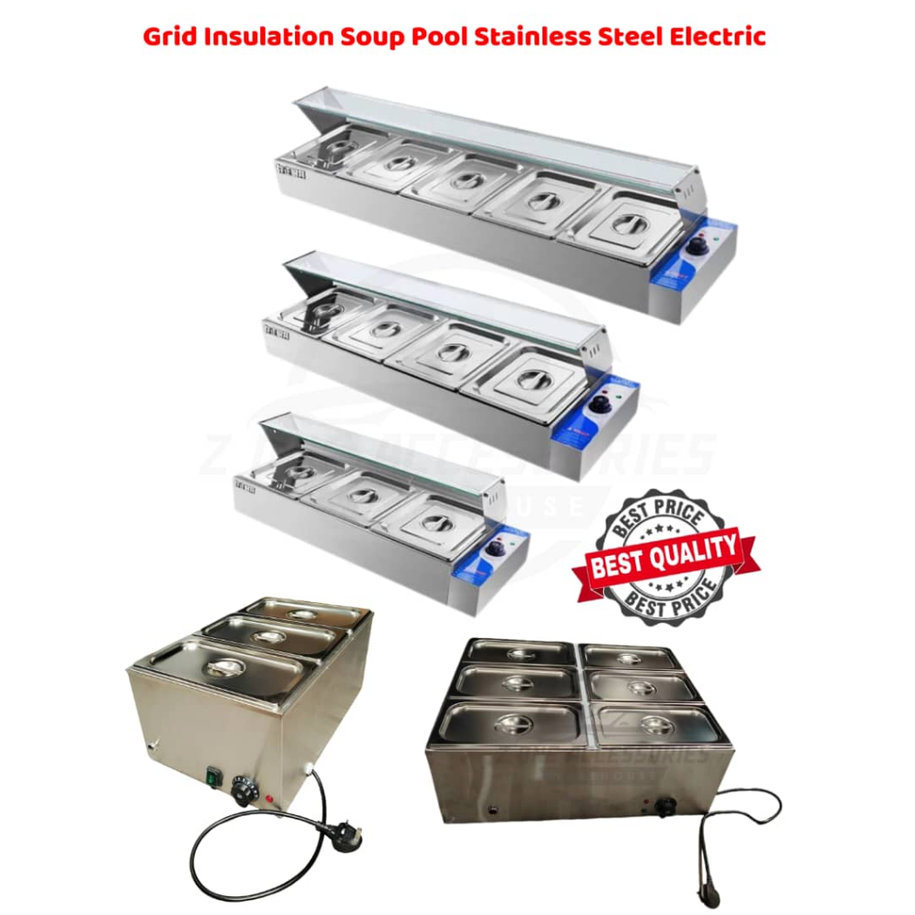 3 / 4 / 5 Grid Insulation Soup Pool + Glass Cover / 3 / 6 Grid ...