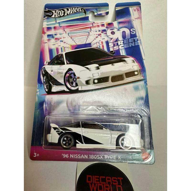 Hotwheels 96’ Nissan 180SX Type X White from 90’s Street Scene Set ...