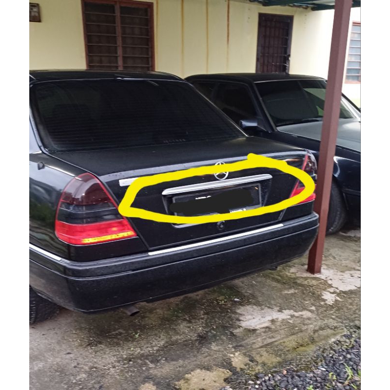 Mercedes W202 Original Trunk Lit Rear boot Moulding with Light (used ...