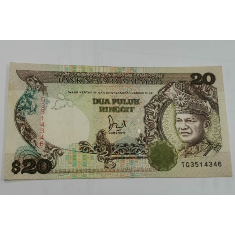 Offer Banknote Malaysia Rm20 Siri 6 TG3514346 Condition VF++ Cantik ...