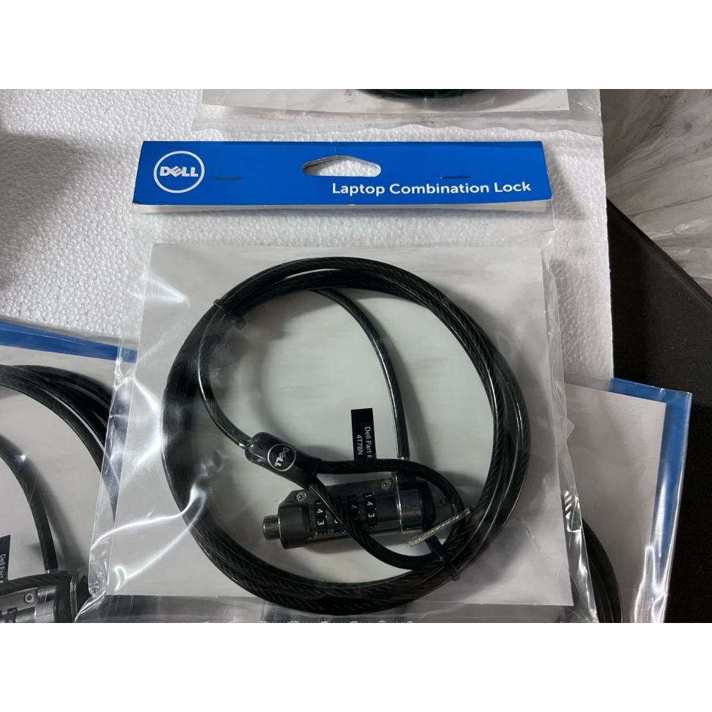 Dell Security Kensington Combination T-bar 1.8m Cable Monitor Security ...