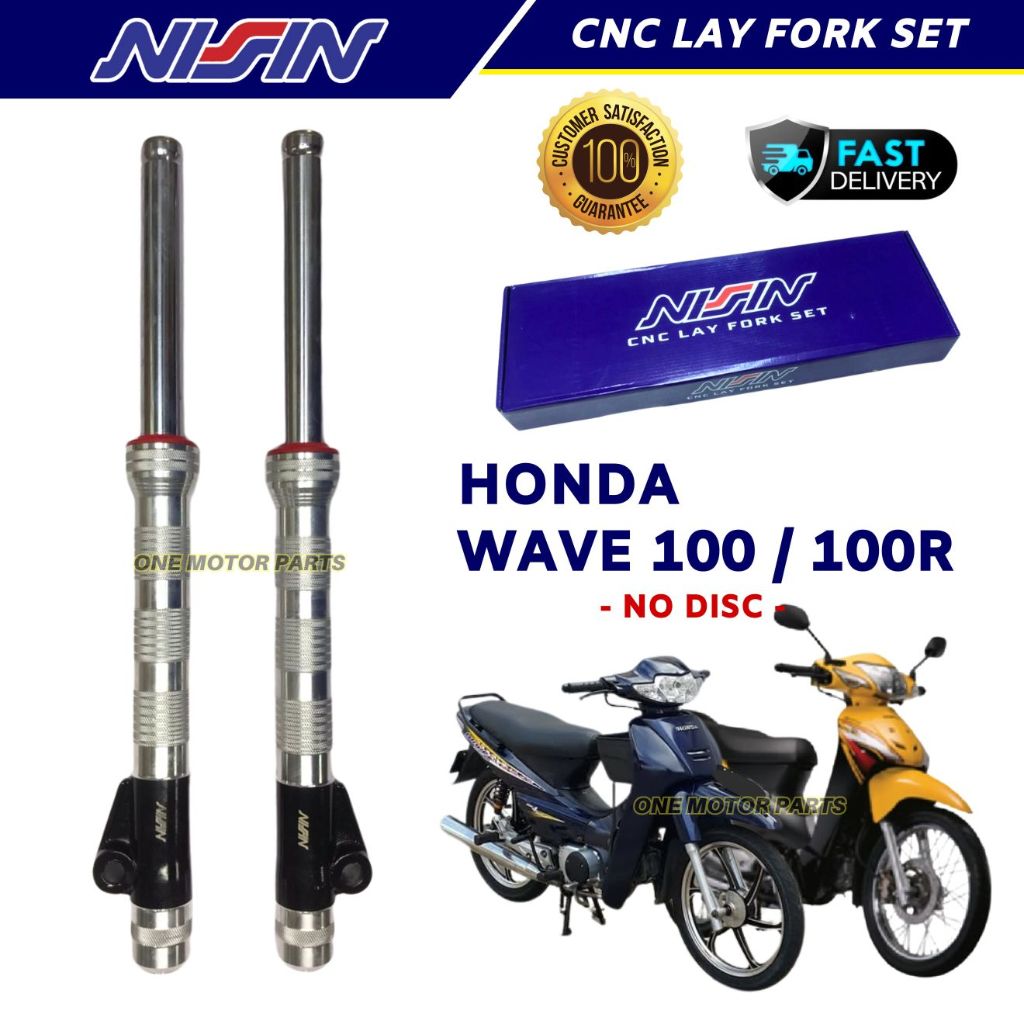 Honda Wave 100 / 100R No Disc NISSIN CNC Lay Fork Shock Absorber Fork ...