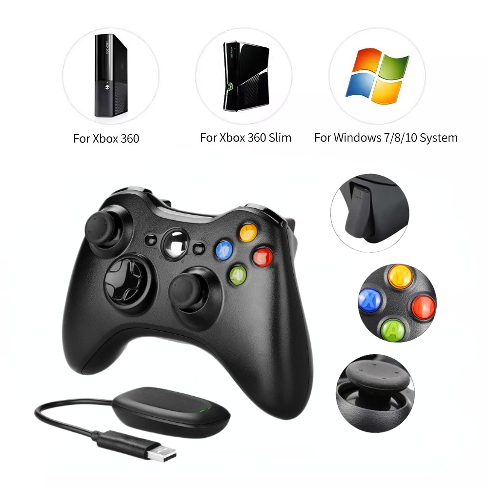 Xbox 360 Wireless Game Controller Pc Tv Gaming Controller Wired Joypad ...