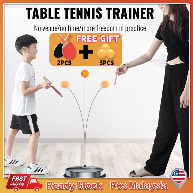 Portable Kids Table Tennis Trainer Table Tennis Training Equipment Self ...