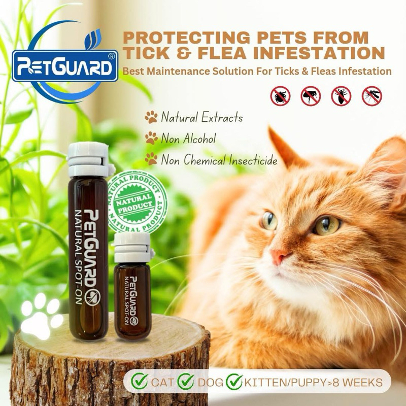 Petguard natural spot-on 1.5ml | Shopee Malaysia