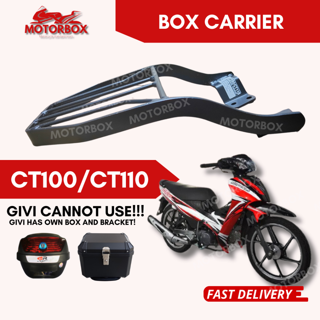 MODENAS CT100 CT110 REAR BOX MONORACK BOX CARRIER BRACKET KAKI TABAK ...