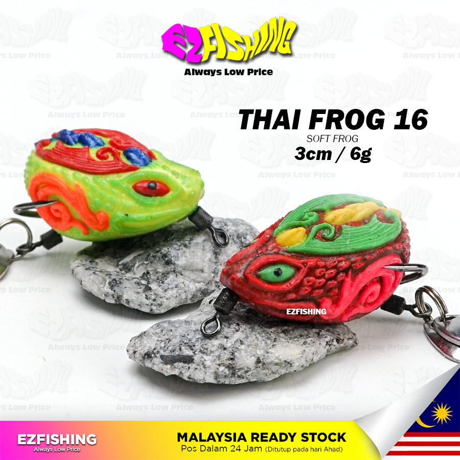 EZF Thai Frog 16 | 3cm 6g | Thailand Soft Rubber Frog Umpan Haruan ...