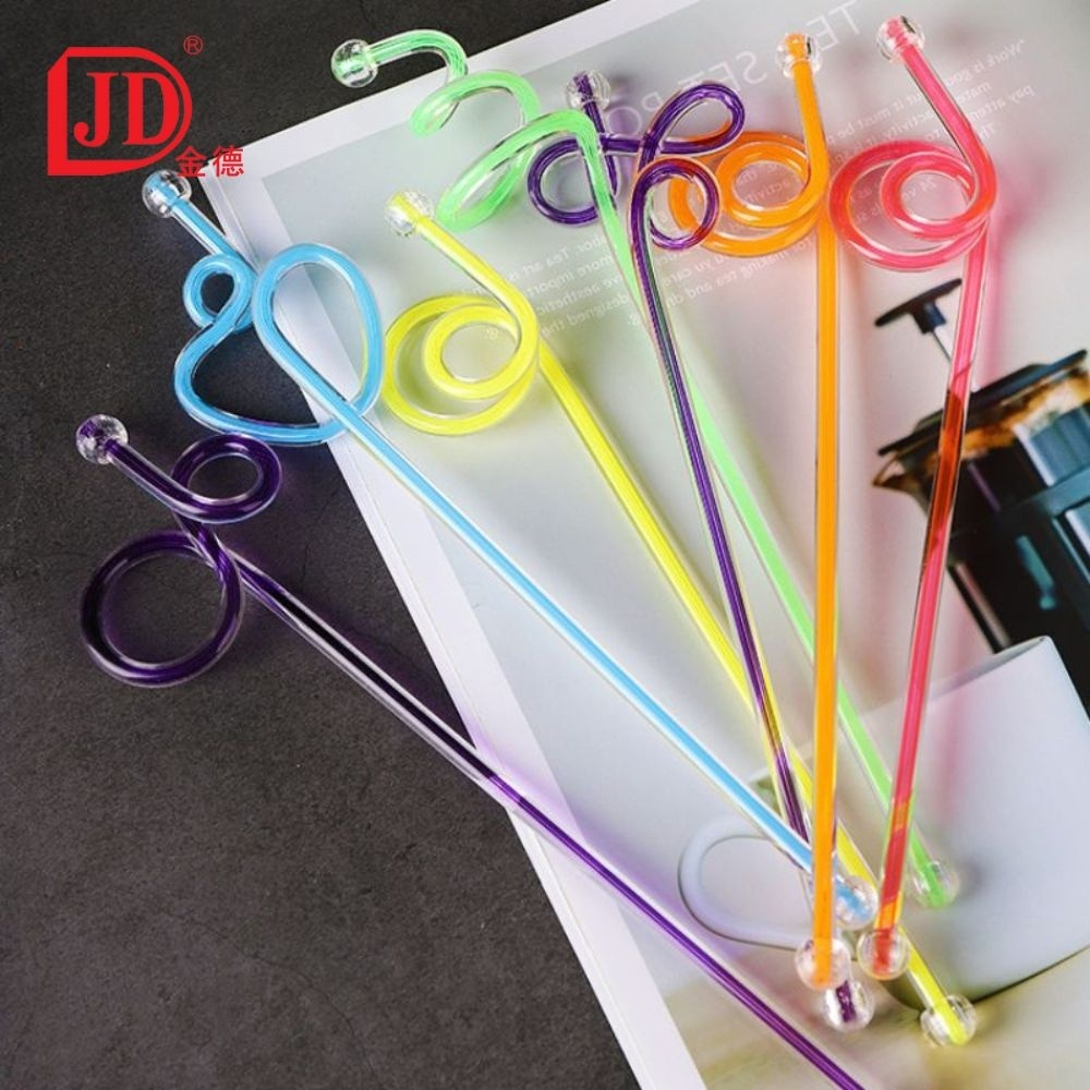 JD Plastic Stirrer Beverage Stirrer | Milk Tea Stirring Stick | Curved ...