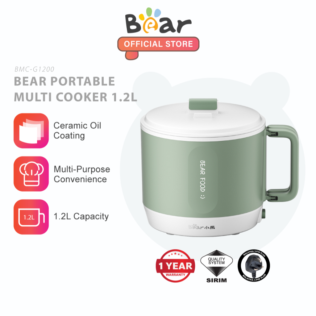 Bear Portable Multi Cooker 1.2L Foldable Travel Cooker BMC-G1200 ...