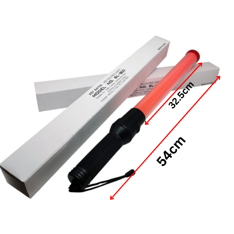 Traffic Baton Light Red Color Blinking Light 54cm Traffic Control Warning Light for Roadside ...