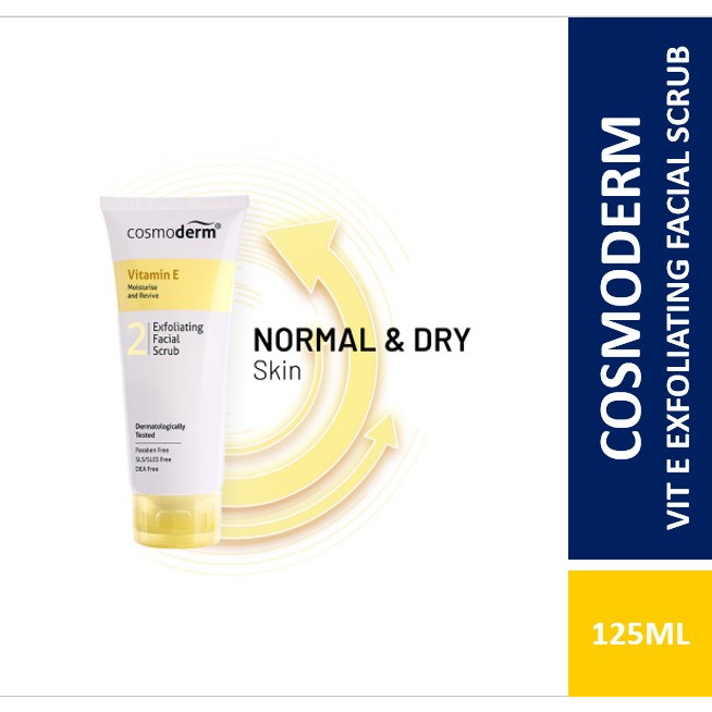 COSMODERM VITAMIN E EXFOLIATING FACIAL SCRUB 125ML | Shopee Malaysia