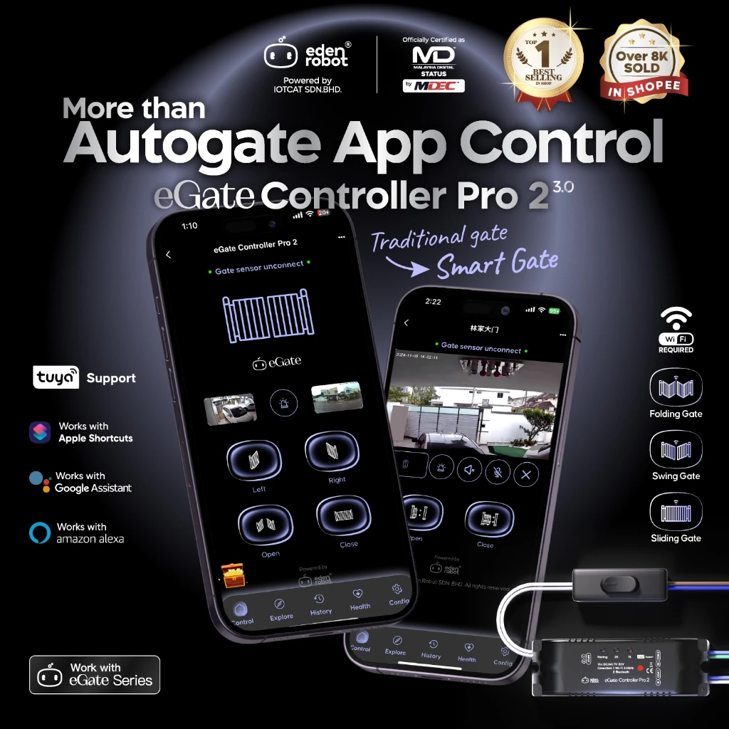 🌟Eden Robot | eGate Controller Pro 2 Smart Autogate App Autogate Pintar ...
