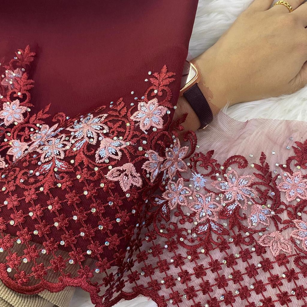 BORDER LACE BATU KILAT DENGAN PILIHAN WARNA BARU | Shopee Malaysia