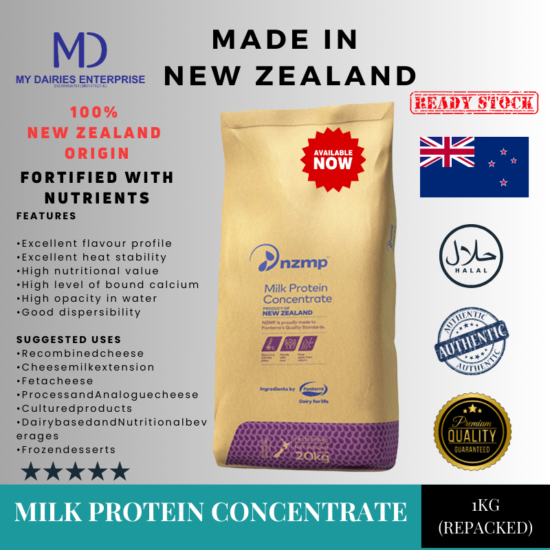 Pure Milk Protein Concentrate MPC by My Dairies 1kg (REPACKED) | Shopee ...