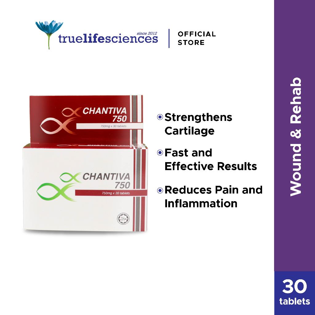Truelifesciences Chantiva 750 | Bone & Joint Health | Muscle Recovery ...