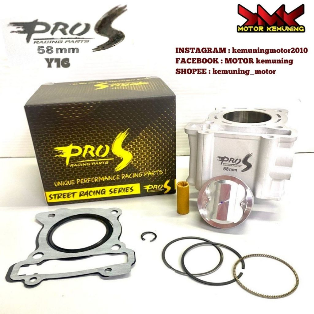 PRO-S RACING BLOCK Y16 Y16ZR NVX NVX155 58MM CERAMIC BLOCK FORGED ...