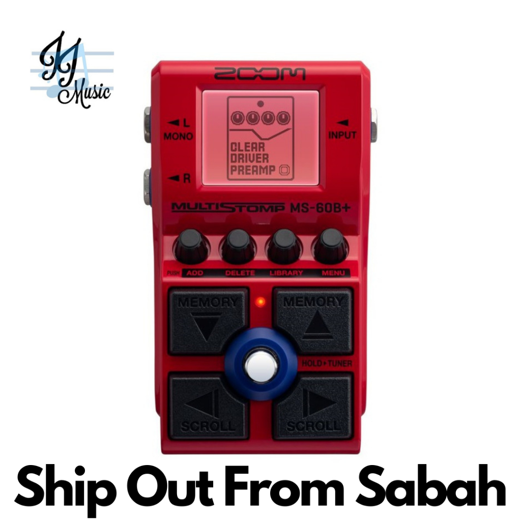 Zoom MS-60B+ MultiStomp for Bass (Zoom Bass Effect / MS60BPlus / MS60B ...