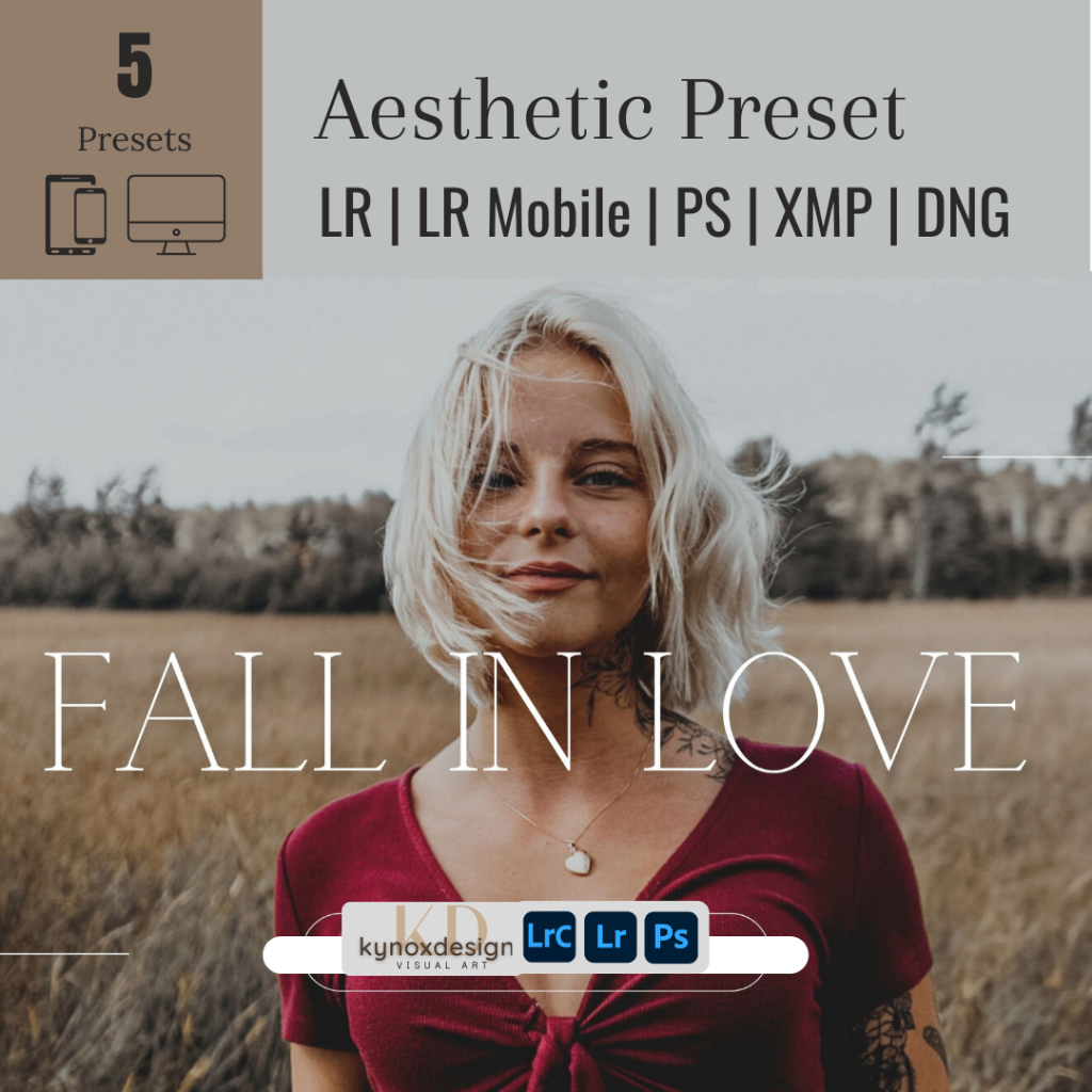 [Lightroom Preset] Aesthetic Preset - Fall In Love for LR/LR(mobile)/PS ...