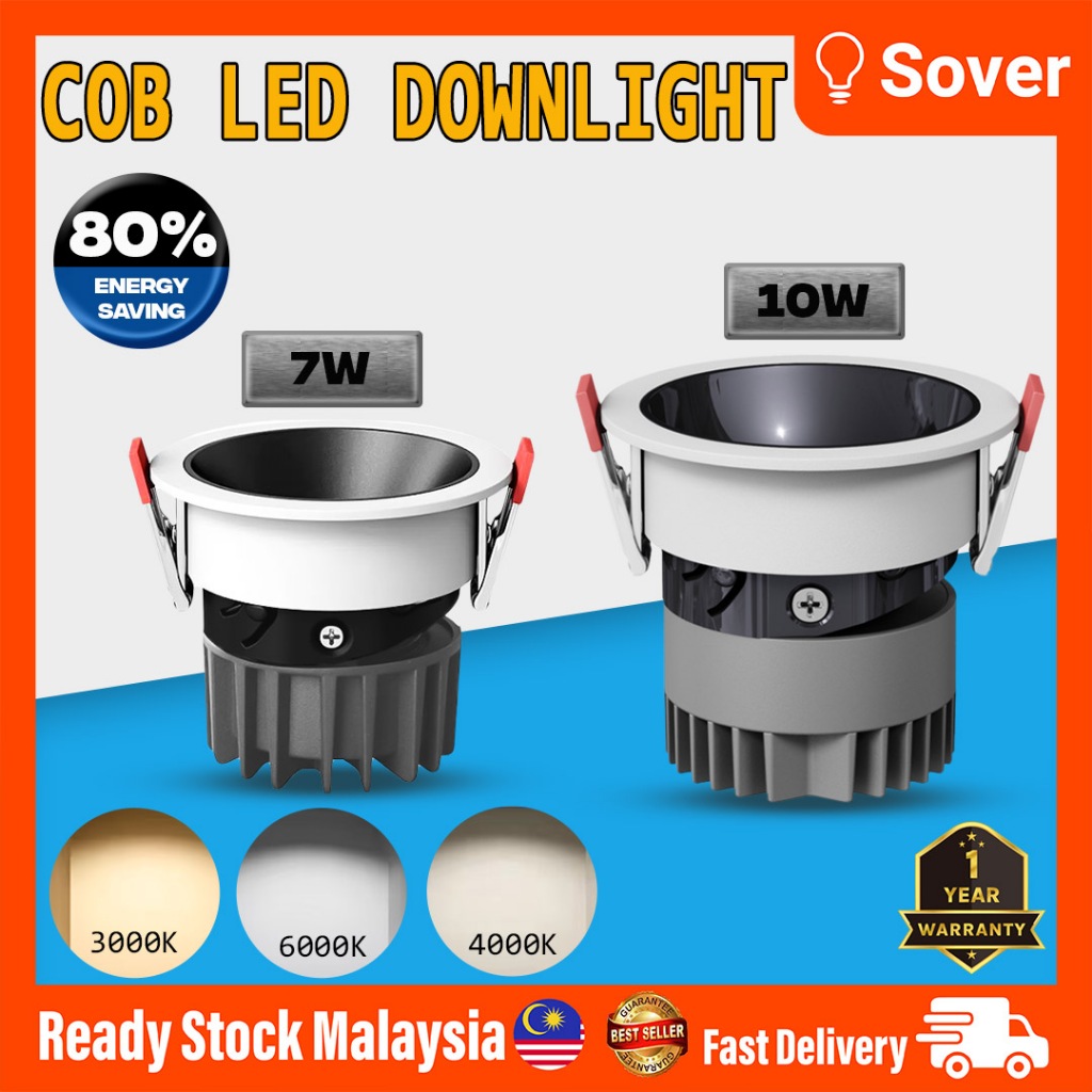 New design Small Super Bright 7W / 10W COB Led Downlight Recessed ...