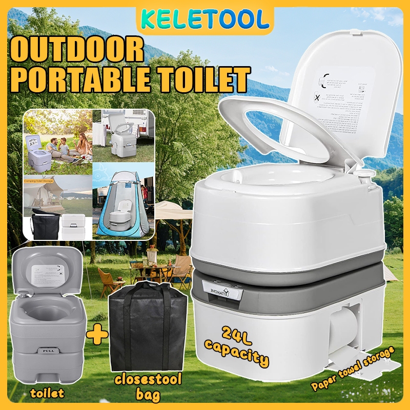 Luxury plastic 24L outdoor toilet for indoor toilets public toilets ...