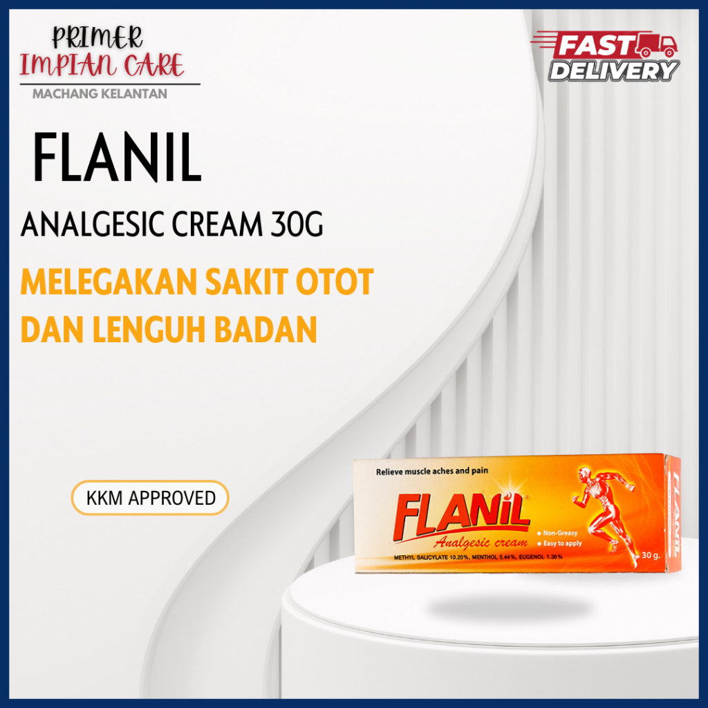 FLANIL CREAM ( 60G ) - Analgesic Cream (EXP: 02/2027) | Shopee Malaysia