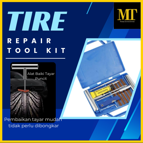 MT Tire Repair Tool Kit Alat Baiki Tayar Pancit Tire Repair Rubber ...