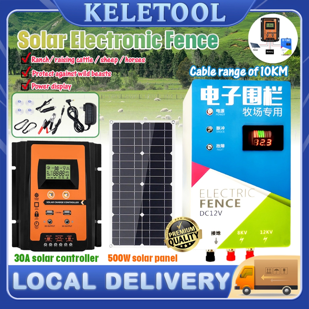 Pagar Elektrik Kebun Solar Elektrik Fence Kalis Air Electric Fence ...