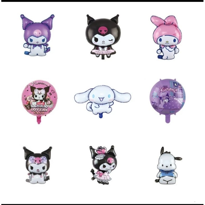 Cute KUROMI doll cartoon floating aluminum film balloon Barbie series ...