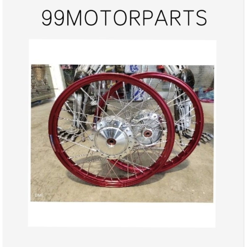1.40/1.40X17 chrome hub alloy rim lidi chrome alloy rim set wave125 ...