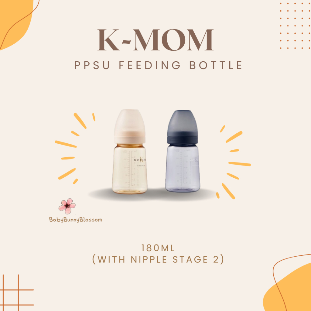 [READY STOCK] Mother K x K-MOM PPSU Feeding Bottle (180ml-280ml)/Bottle Nipple (SS-XL) | Shopee ...