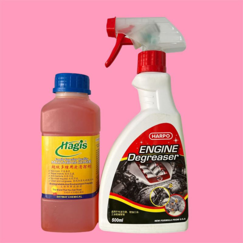 Engine Degreaser Chemical Spray (500ml) & Multi Purpose Refill (500ml ...