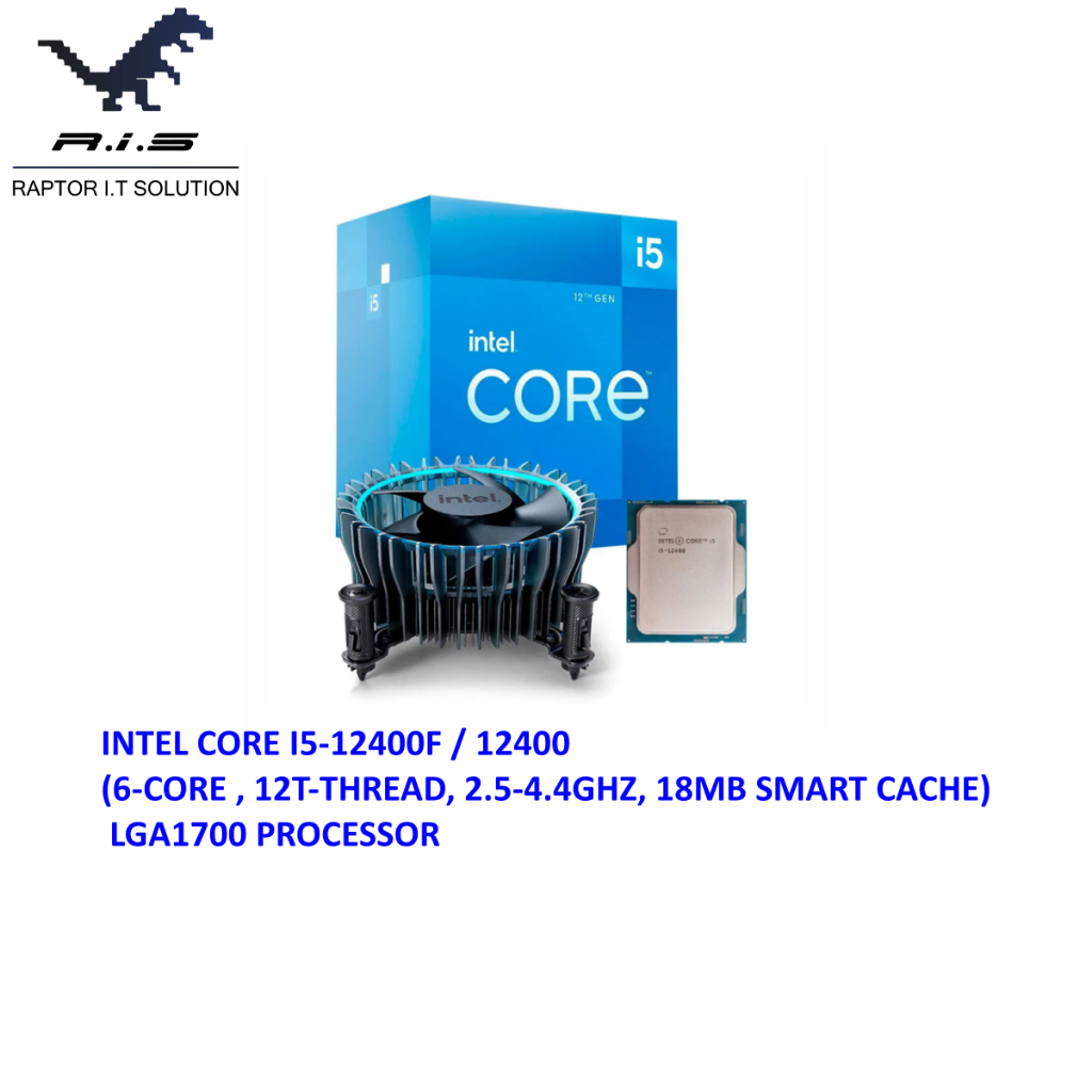 Intel Core I5 12400/12400F LGA1700 6 Cores 12 Threads Processor ...