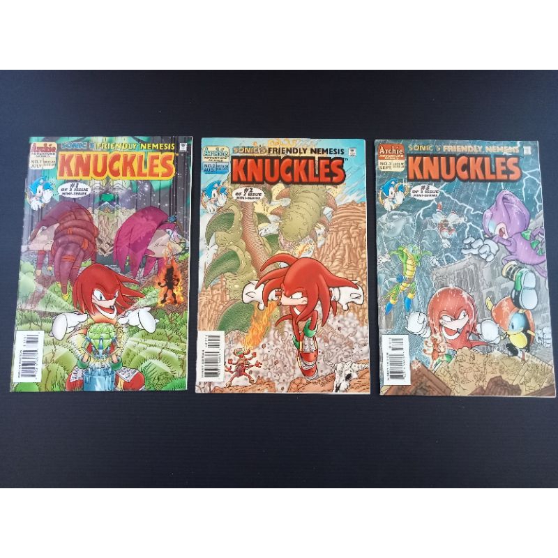 Sonic's Friendly Nemesis Knuckles #1,2 & 3 - 1996 Archie Comics ...