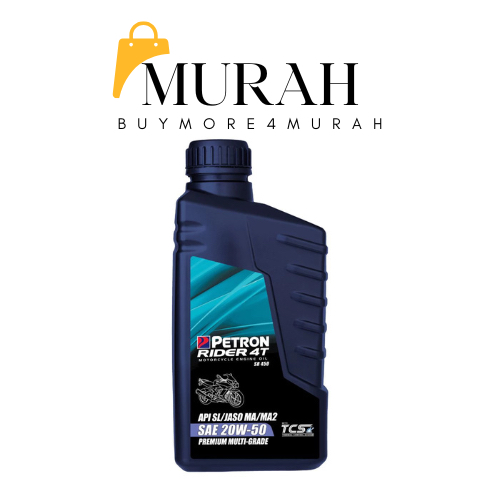 Petron Rider 4T Premium Multigrade 20W-50 Engine Oil (1L) [READY STOCK ...