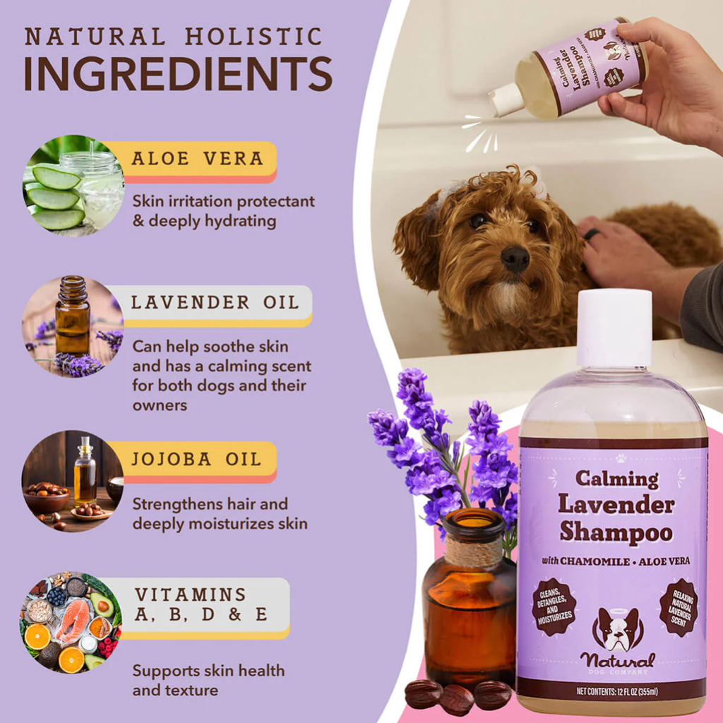 Natural Dog Company Calming Lavender Shampoo 12 fl oz (355ml) | Shopee ...