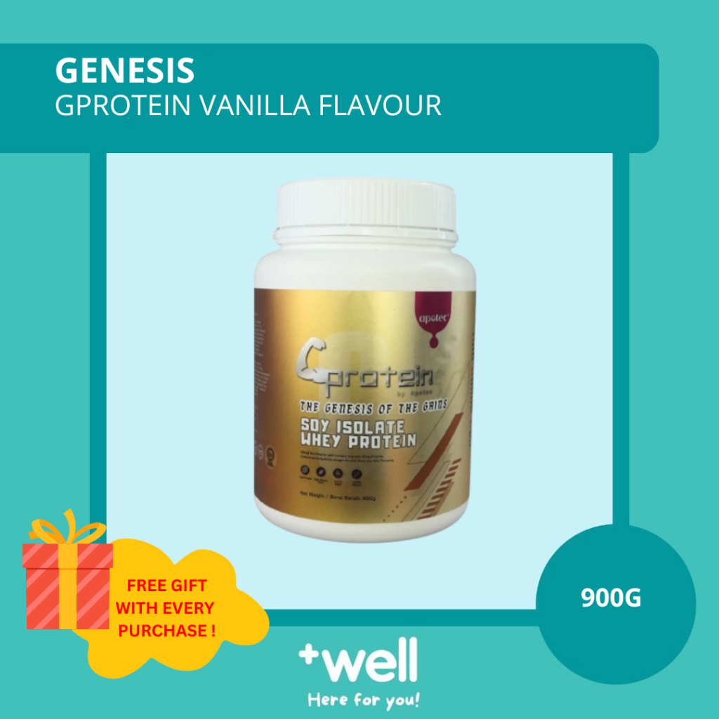 GENESIS GPROTEIN SOY ISOLATED WHEY PROTEIN VANILLA FLAVOUR 900G ...