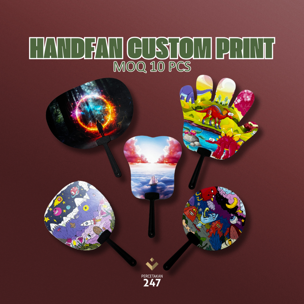 Hand Fan Custom Printing | Kipas Tangan for Event | MOQ 10PCS ...