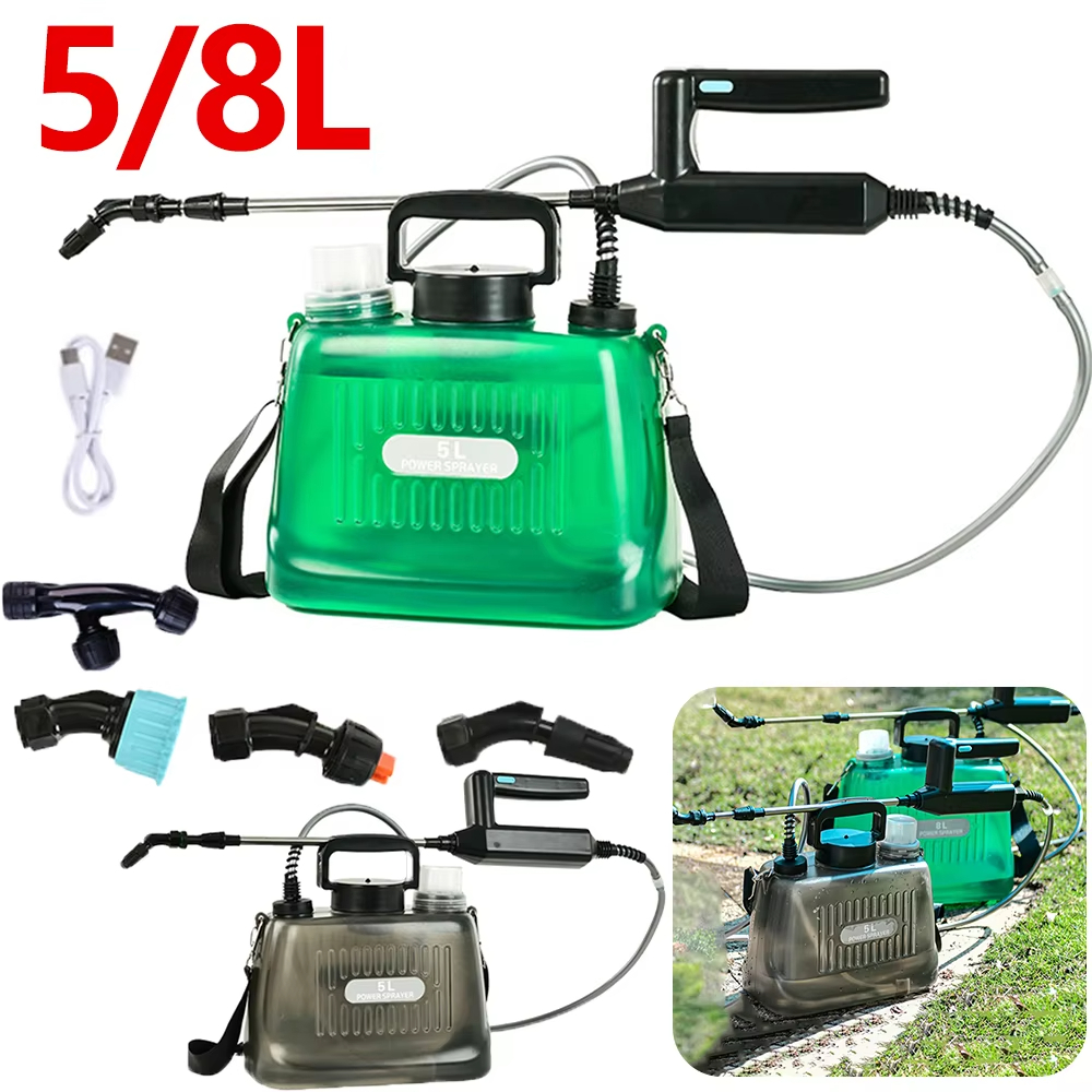 8L/5L Pam Elektrik Penyembur Racun Taman Electric Garden Sprayer ...
